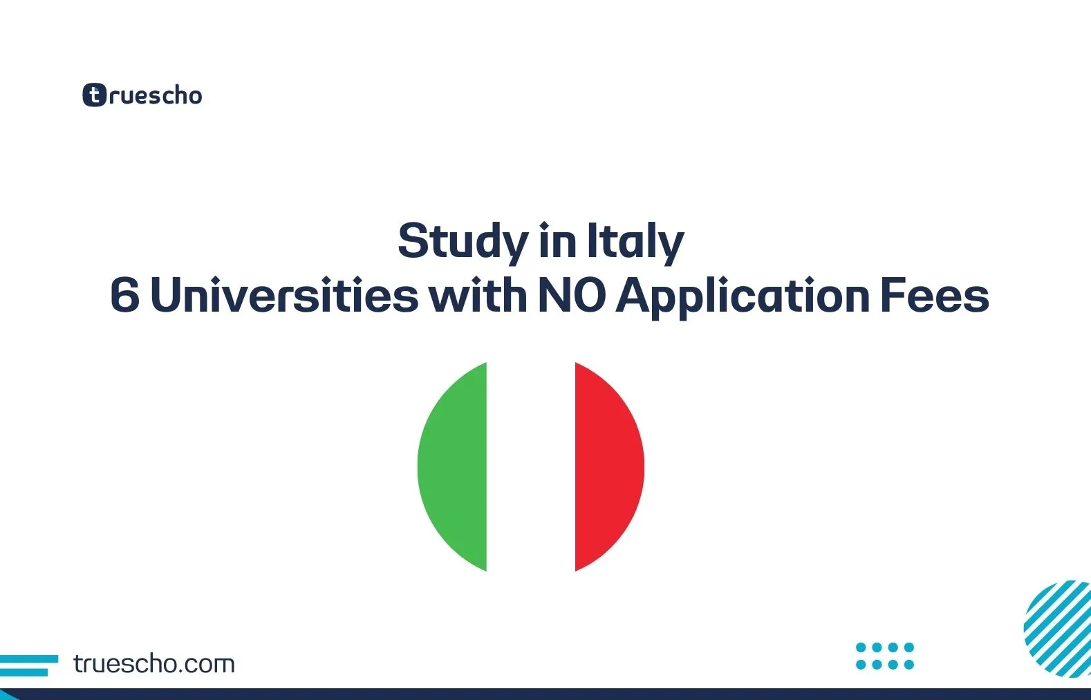 Study In Italy 2025: 6 Universities With NO Application Fees • Scholars