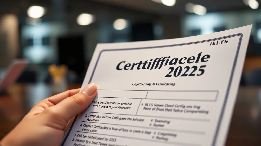 IELTS Certificate 2025: Validity & Verification • Scholars