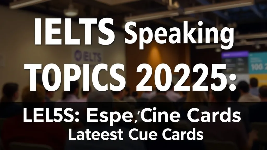 IELTS Speaking Topics 2025: Latest Cue Cards • Scholars