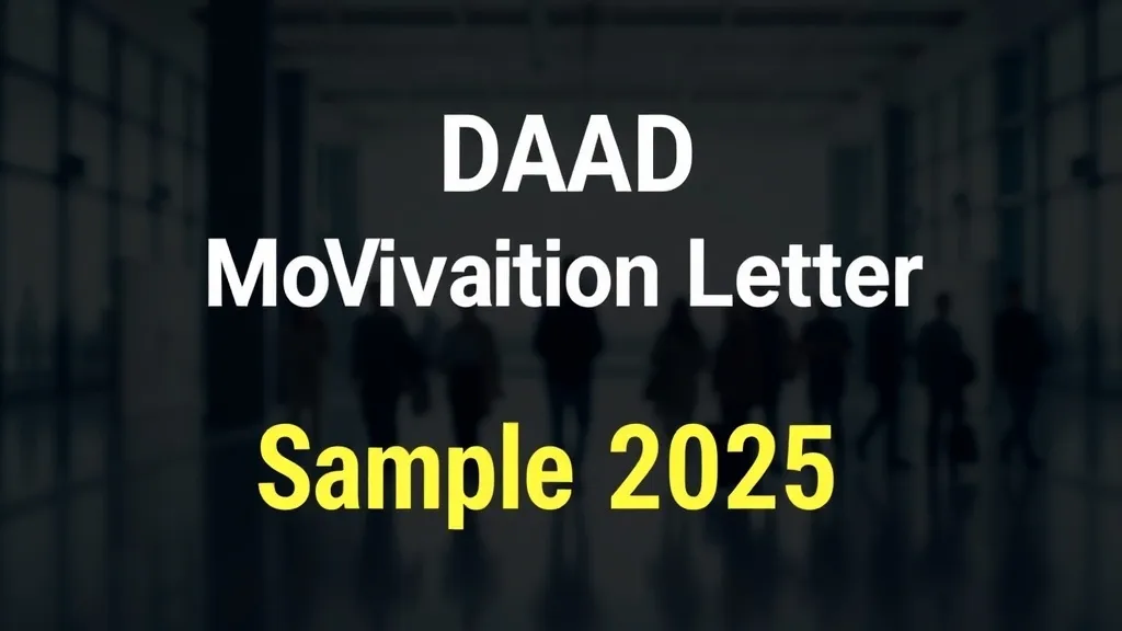 DAAD Motivation Letter Sample 2025 • Scholars