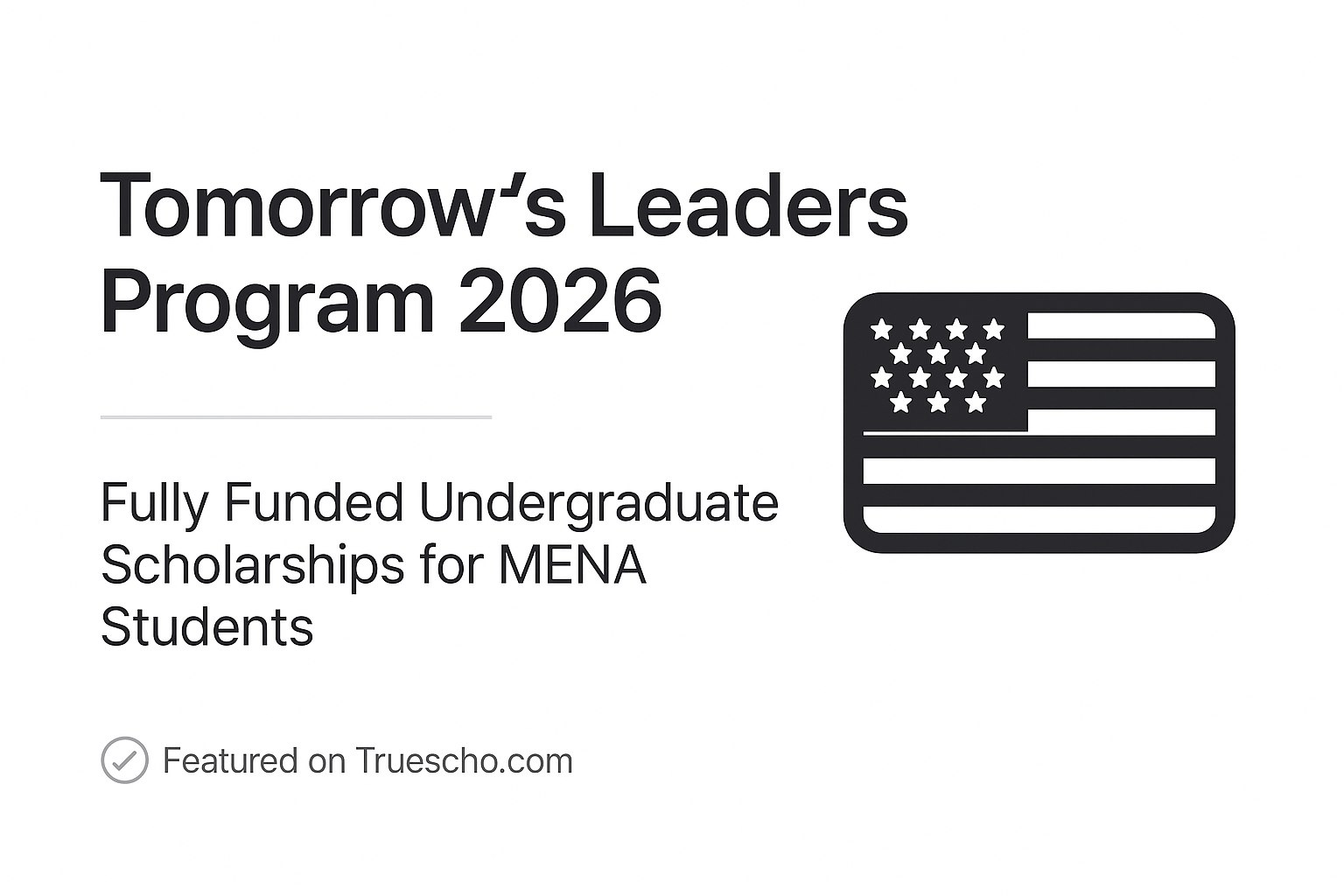 Tomorrow’s Leaders Program 2026: Fully Funded Undergraduate ...